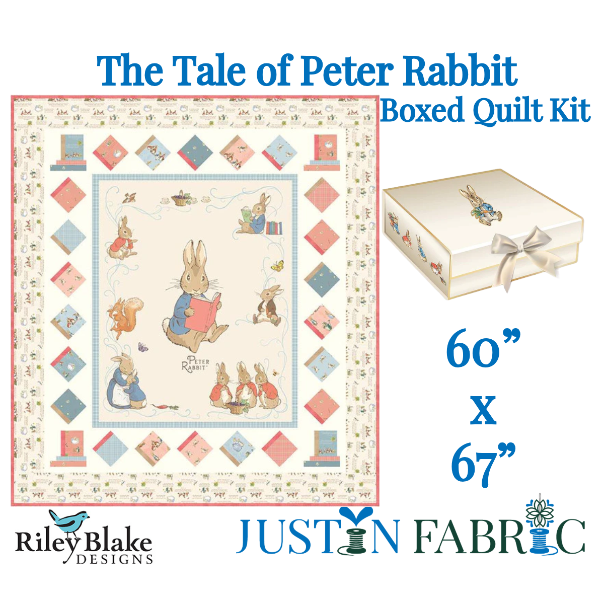 The Tale of Peter Rabbit Book Adventures Boxed Quilt Kit | Riley Blake ...