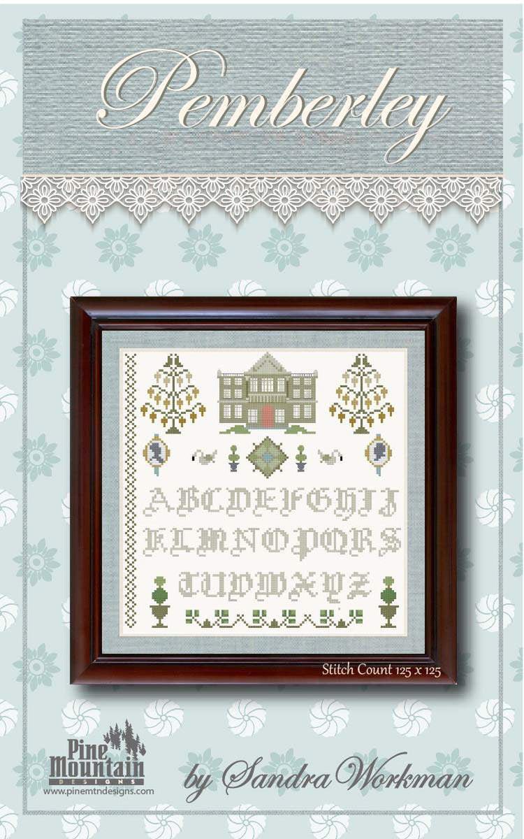 Pemberley Cross Stitch Pattern - Jane Austen Pride & Prejudice | Pine ...