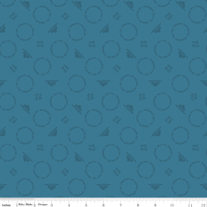 Only You Text Toss Cadet Licensed Fabric End of Bolt | Riley Blake Des ...