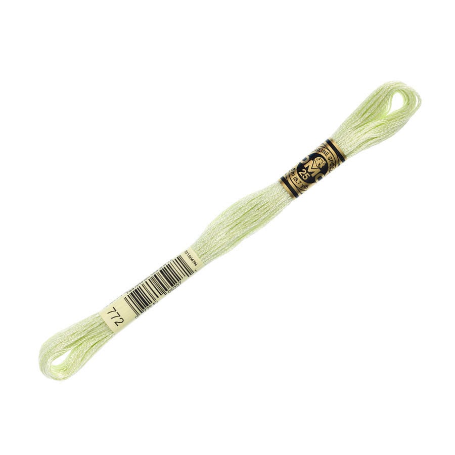 DMC 772 Very Light Yellow Green 6 Strand Embroidery Floss | DMC ...