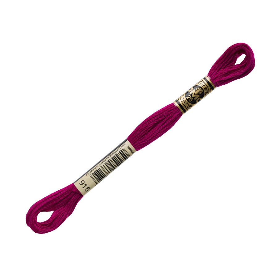 DMC 915 Dark Plum 6 Strand Embroidery Floss | DMC – Justin Fabric