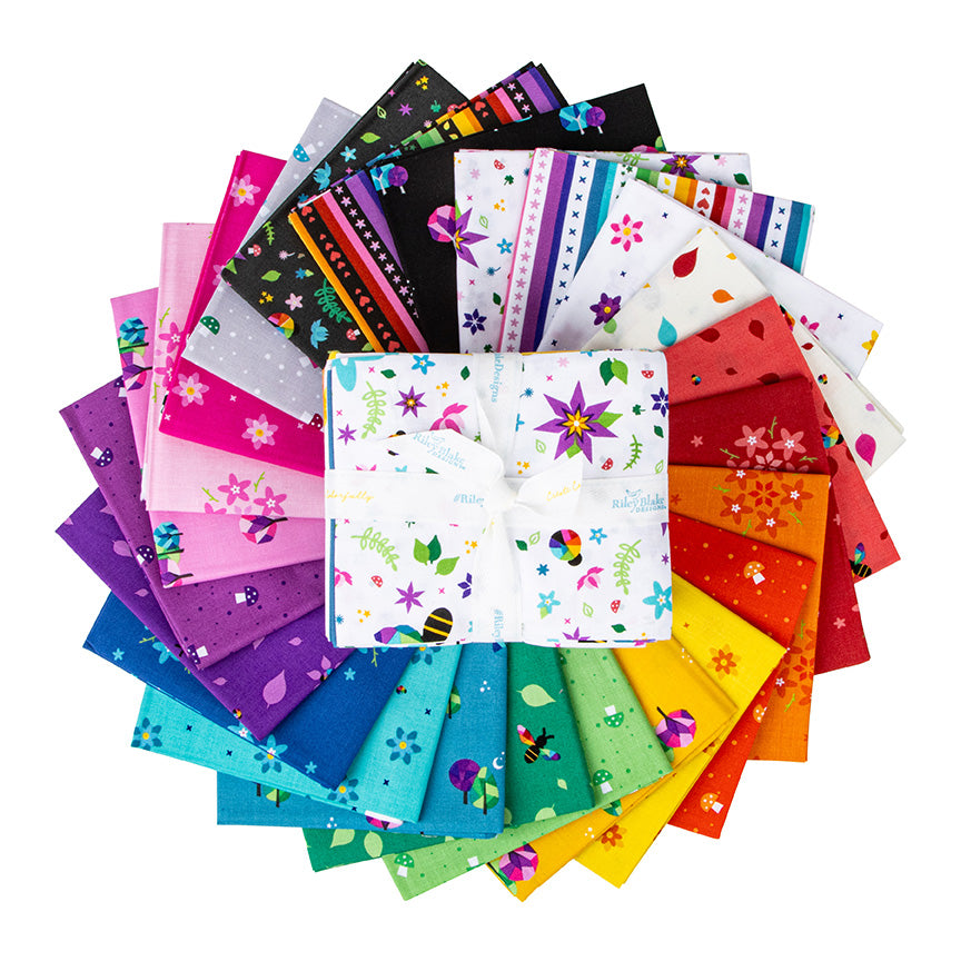 Bloom Fat Quarter Bundle by Kristy Lea | Riley Blake #FQ-14980-24 ...