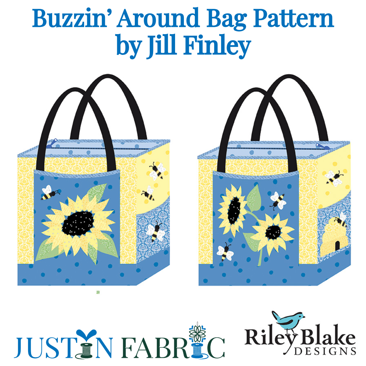 Buzzin' Around Bag Pattern by Jillily Studio | Justin Fabric
