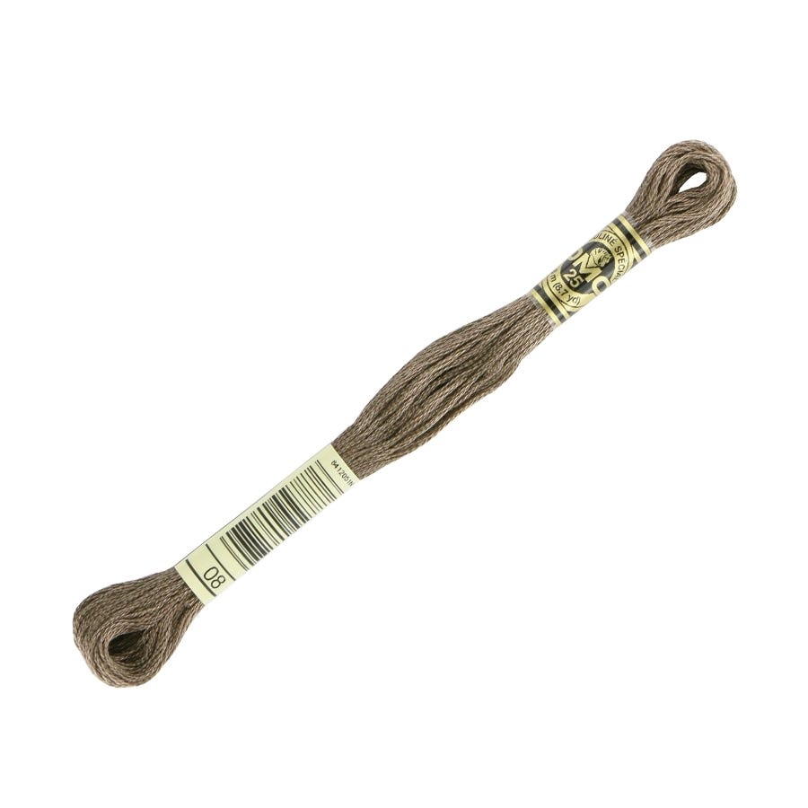 DMC 08 Dark Driftwood 6 Strand Embroidery Floss | DMC – Justin Fabric