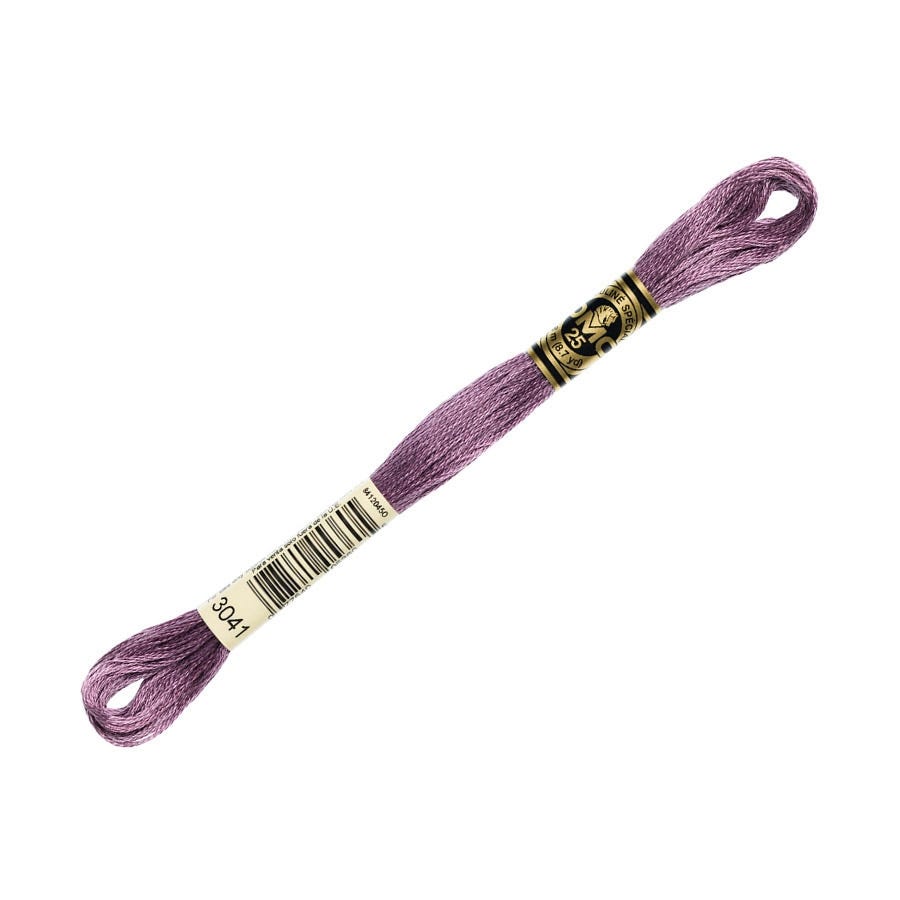 DMC 3041 Medium Antique Violet 6 Strand Embroidery Floss – Justin Fabric