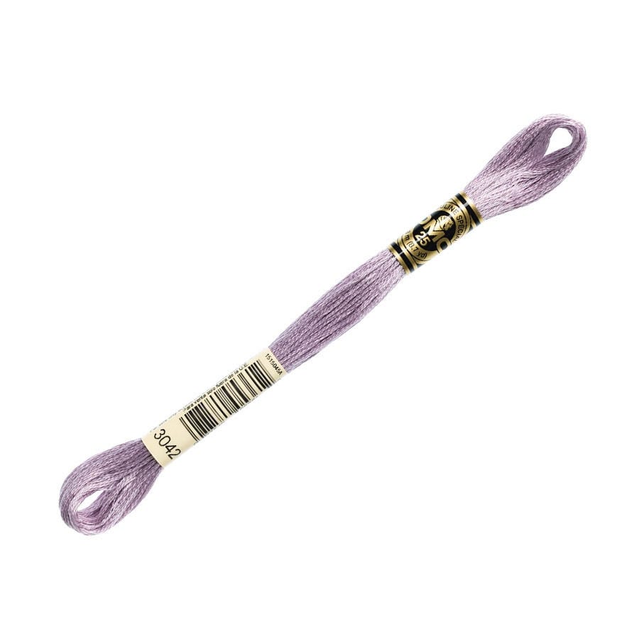DMC 3042 Light Antique Violet 6 Strand Embroidery Floss | Justin Fabric