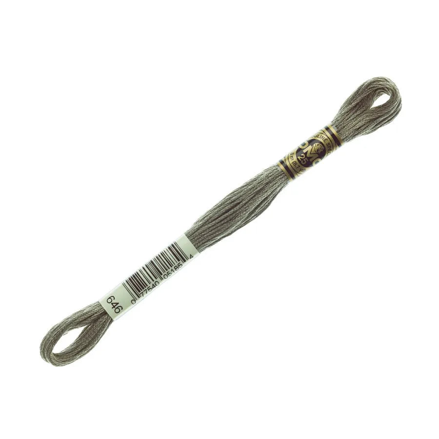 DMC 646 Dark Beaver Gray 6 Strand Embroidery Floss | Justin Fabric