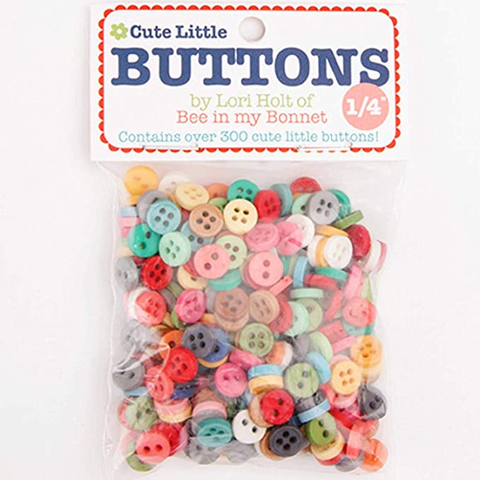 Cute Little Buttons 1/4" in Assorted Colors by Lori Holt – Justin Fabric