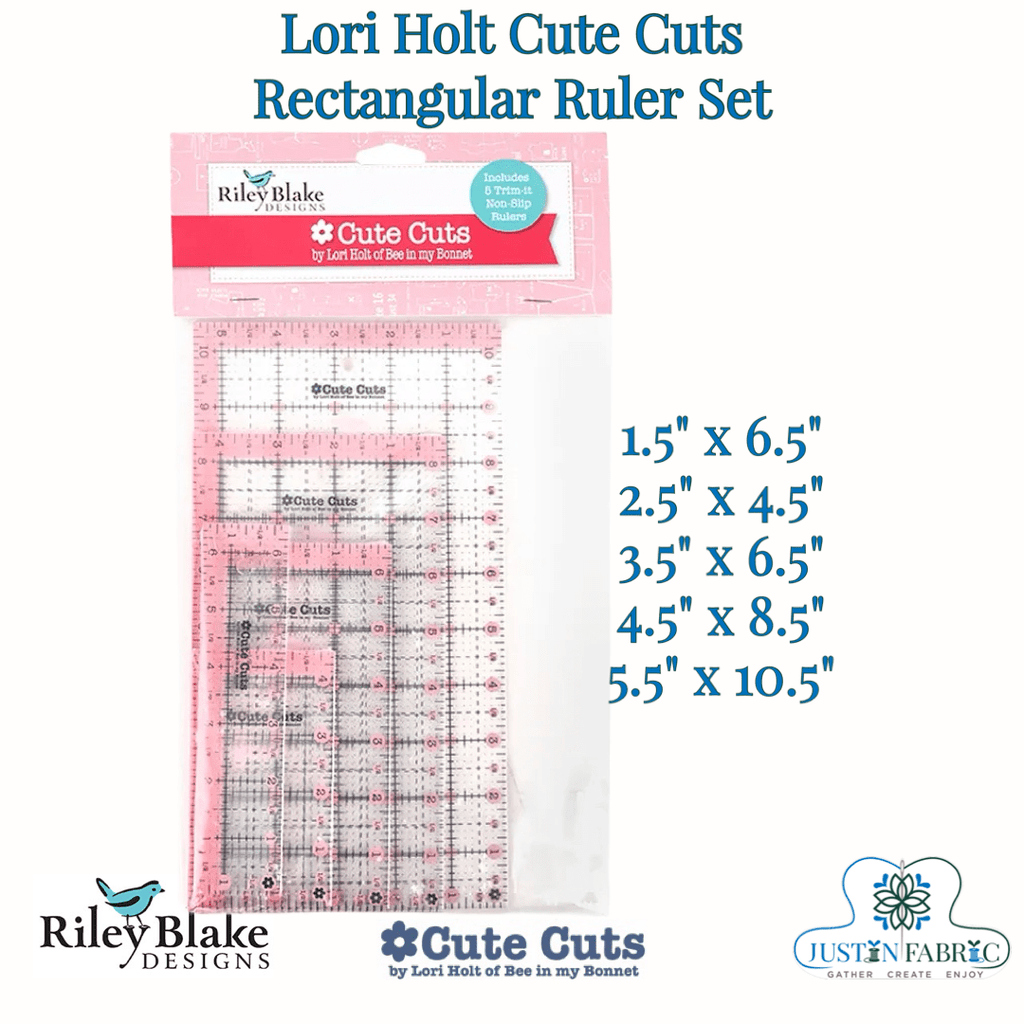 Lori Holt Cute Cuts Rectangular Ruler Set | Riley Blake Designs ...