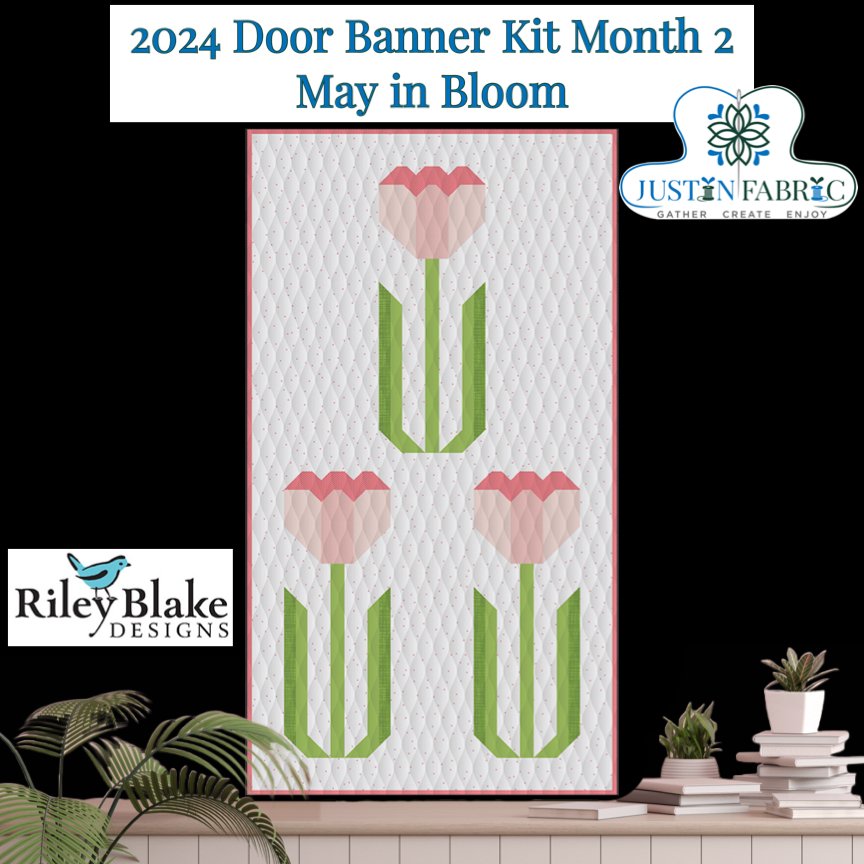 May in Bloom Door Banner Kit by Fran Gulick | Riley Blake 2024 Kit of ...