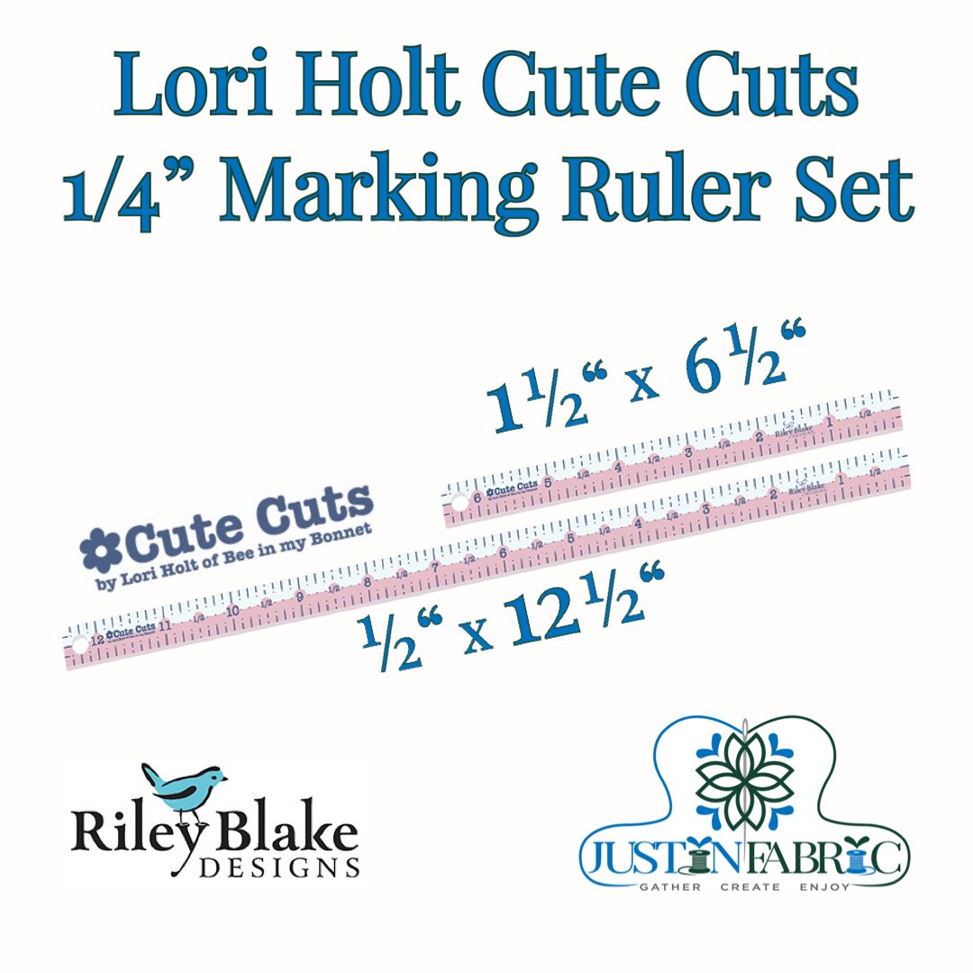 Lori Holt Cute Cuts™ 1/4” Marking Acrylic Ruler Set | Riley Blake Desi ...