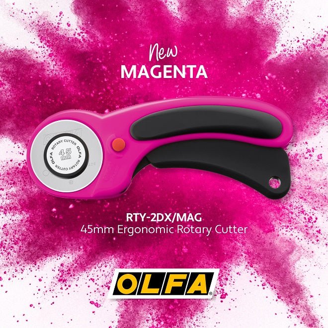 OLFA 45mm Ergonomic Rotary Cutter - Comfort and Safety for Crafting ...