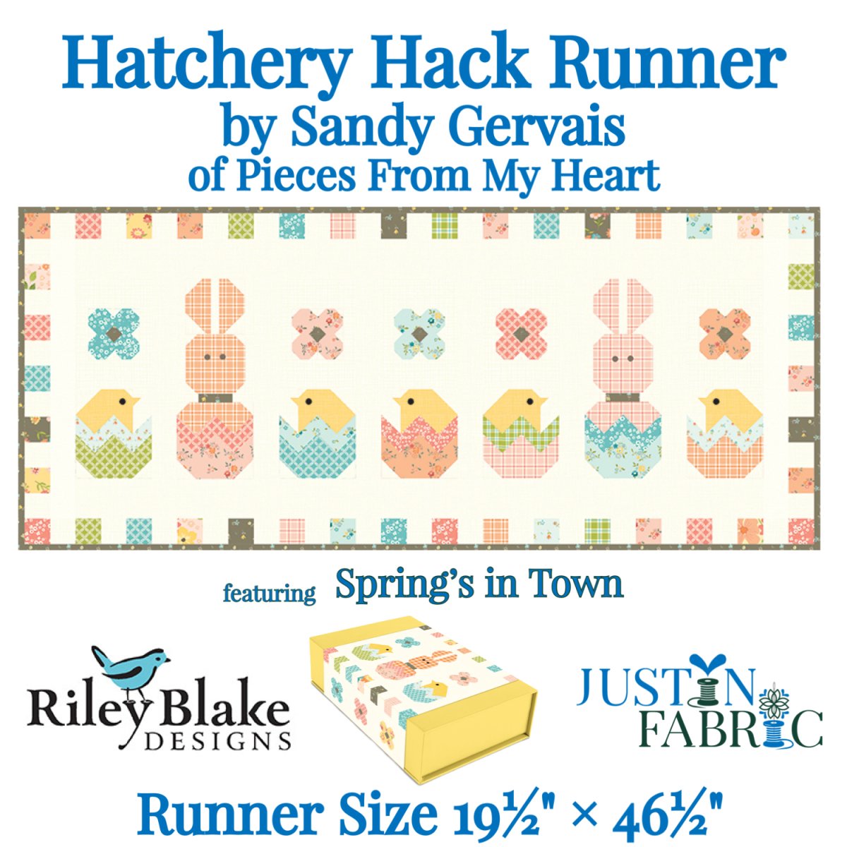 Hatchery Hack Boxed Runner Kit by Sandy Gervais | Riley Blake Designs ...
