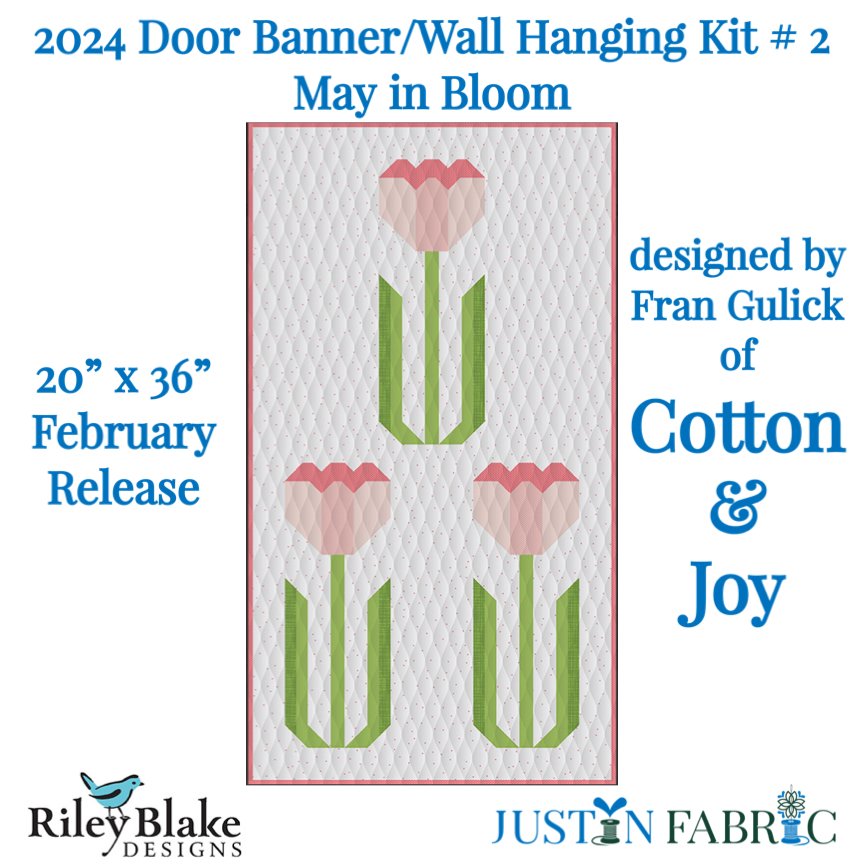 May in Bloom Door Banner Kit by Fran Gulick | Riley Blake 2024 Kit of ...