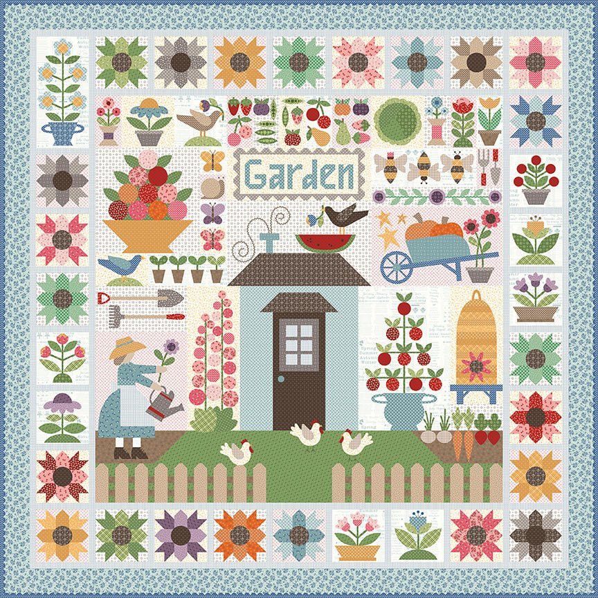 Calico Garden Quilt Kit by Lori Holt - Justin Fabric