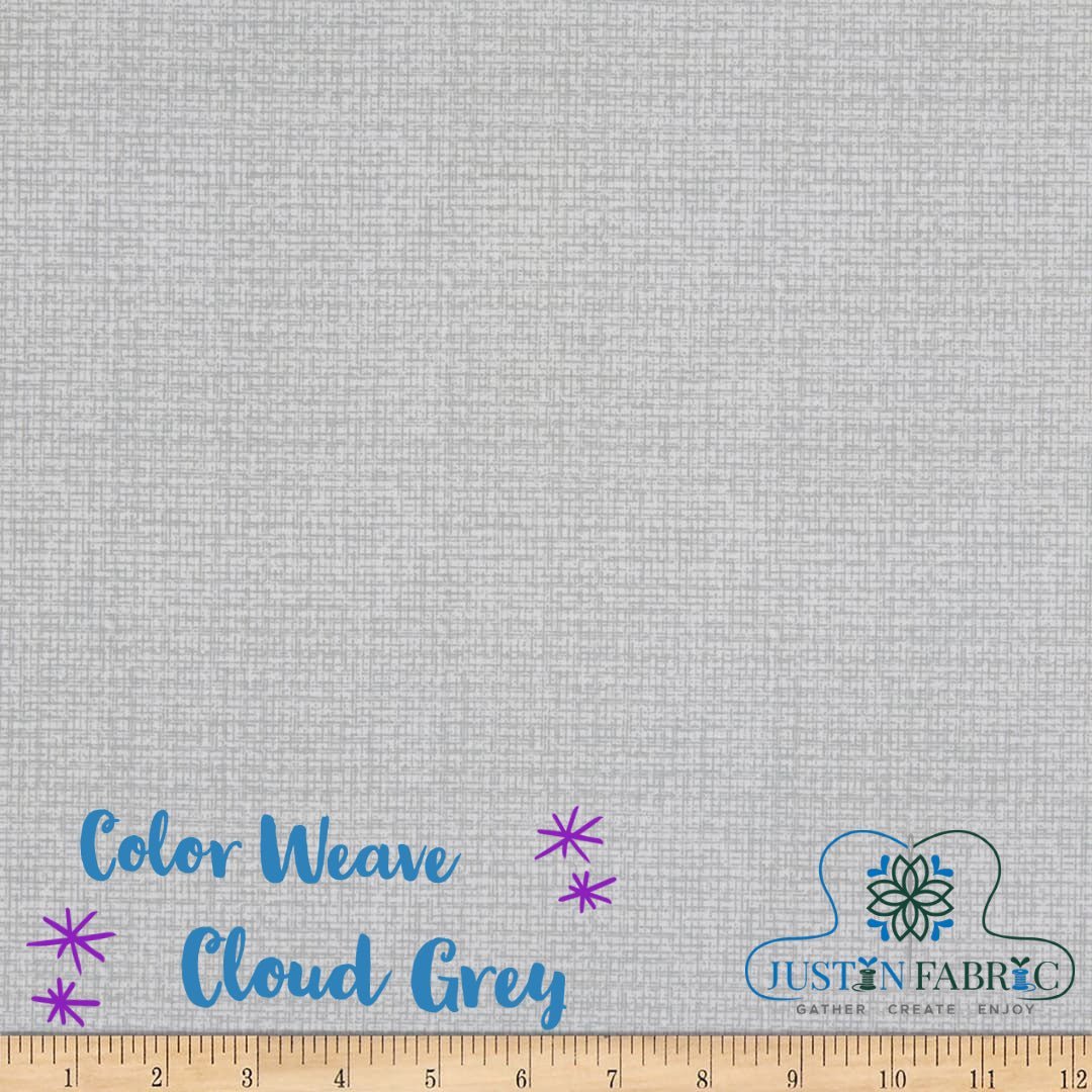 Color Weave Cloud Grey Yardage | SKU: 6068-13 - Justin Fabric