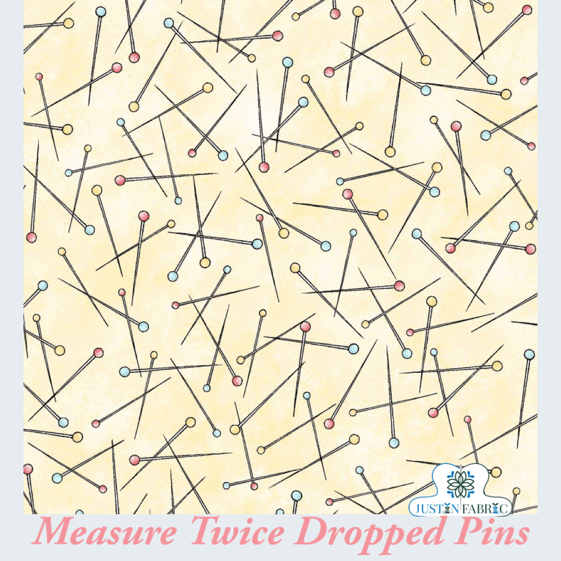 Measure Twice Dropped Pins Yardage | SKU: MAS9896-S - Justin Fabric