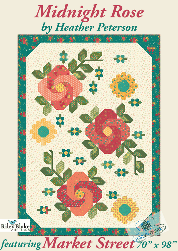 Midnight Rose Garden Boxed Quilt Kit Preorder by Heather Peterson for ...