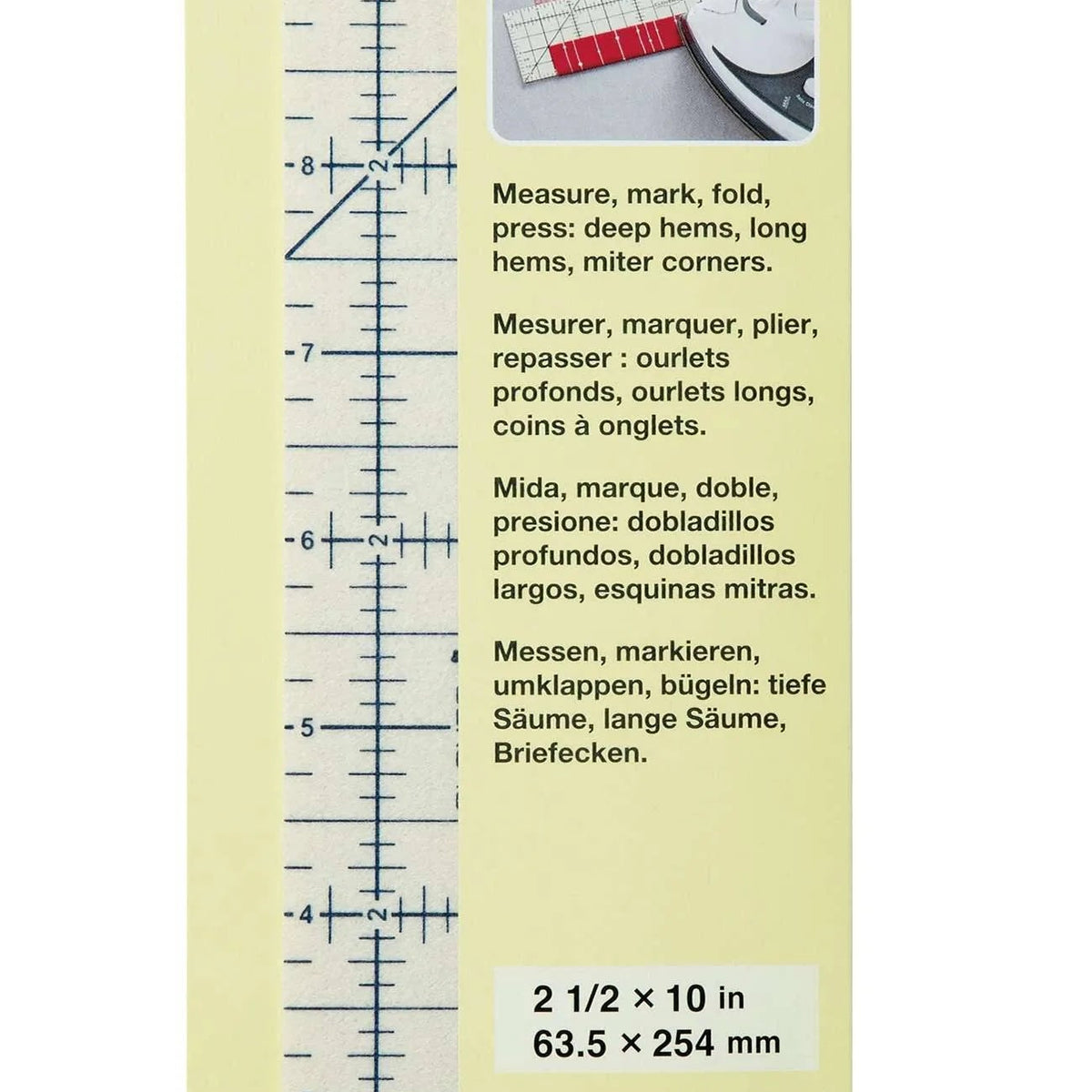 Press Perfect Hot Ruler by Clover - Justin Fabric